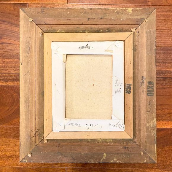 B. Ferber | Art | Vintage B Ferber Floral Oil Painting Matted Wood ...